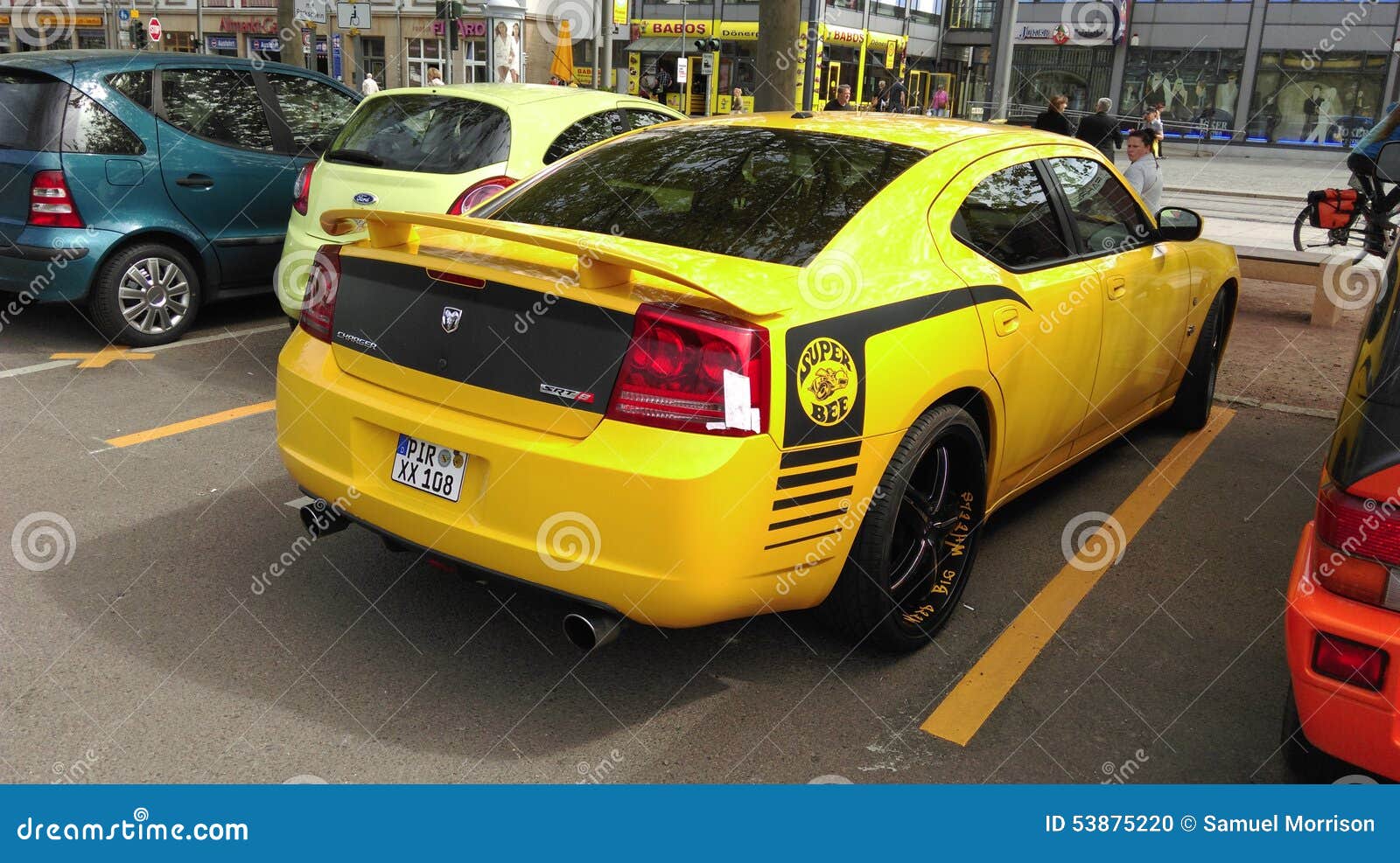 Dodge Charger editorial image. Image of yellow, charger - 53875220
