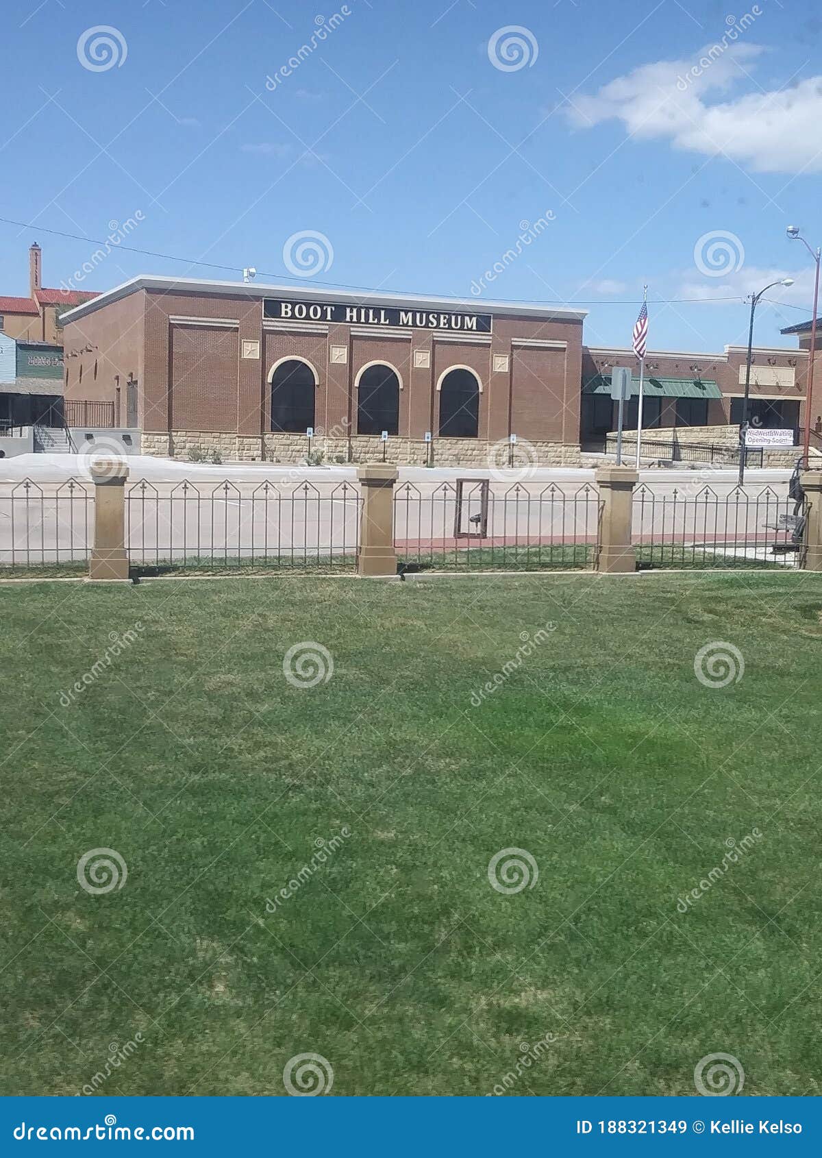 Dodge City museum editorial stock image. Image of tree - 188321349