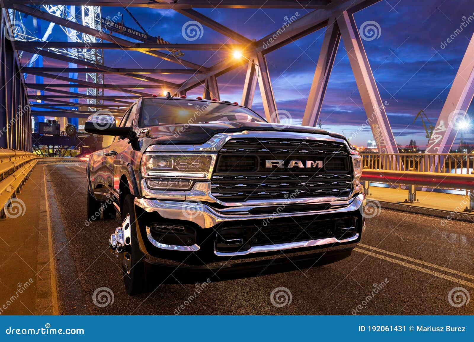 Dodge Ram 2500 on the Old Bridge Editorial Photo - Illustration of ...