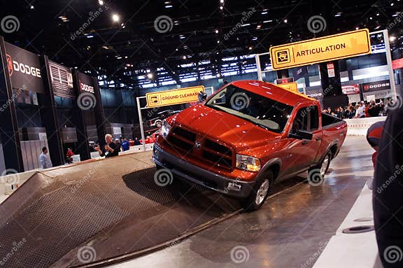 Dodge Ram ramp demo editorial photography. Image of showroom - 15151907