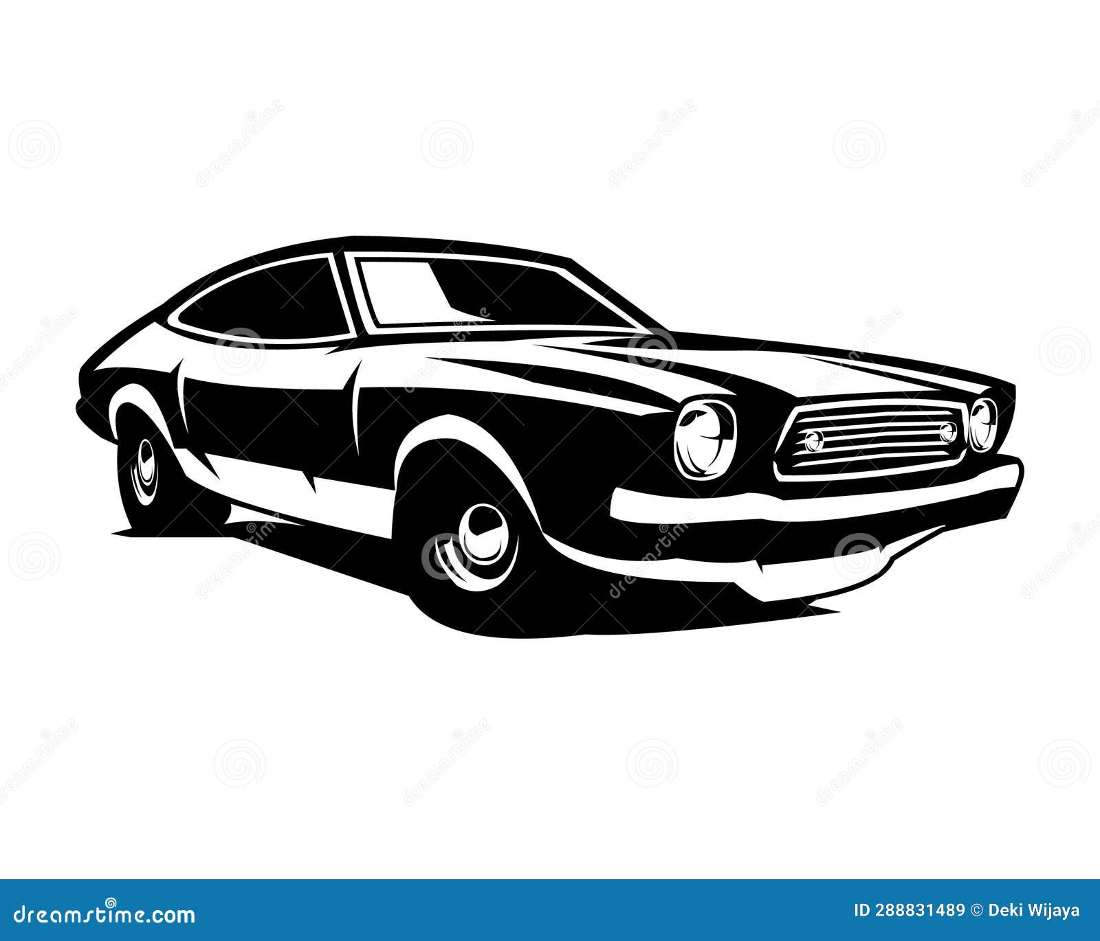 1974 Dodge Super Bee Vector Logo. Isolated White Background View from ...
