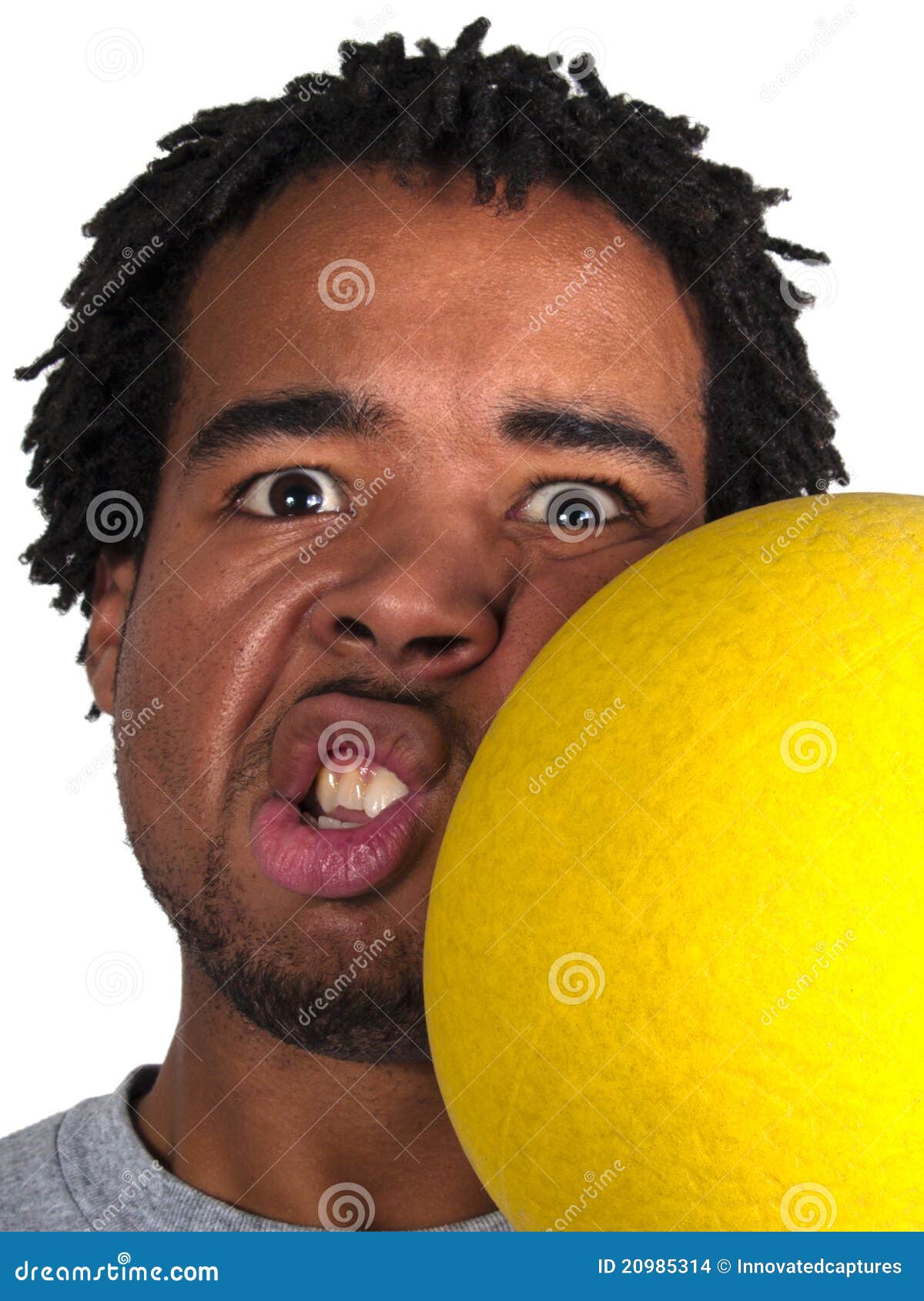 Dodgeball Player Getting Hit on the Face Stock Photo - Image of young ...