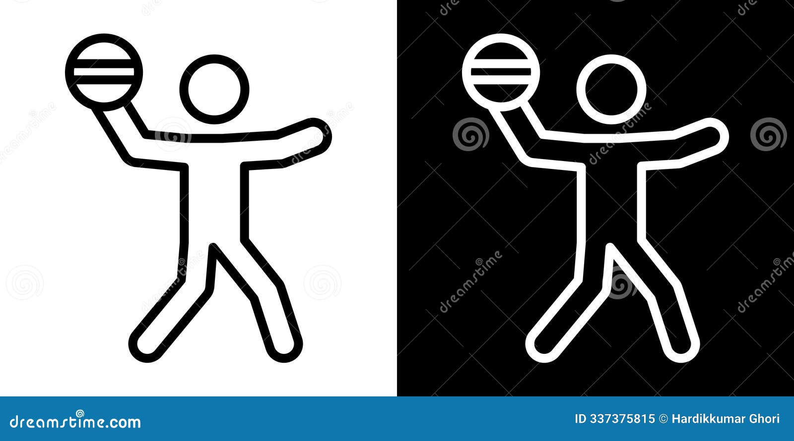 Dodgeball Vector Icon On White Background. Flat Vector Dodgeball Icon ...