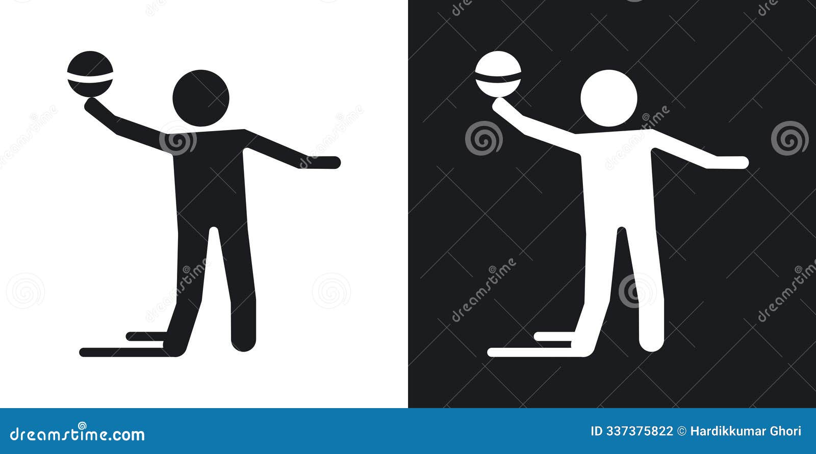 Dodgeball Vector Icon On White Background. Flat Vector Dodgeball Icon ...