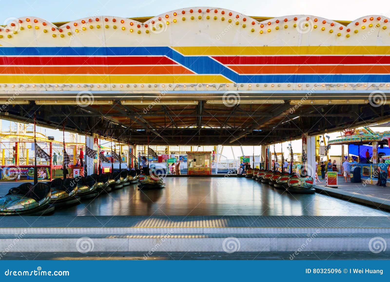 Dodgems at the Funfair on Brighton Pier Editorial Photo - Image of ...