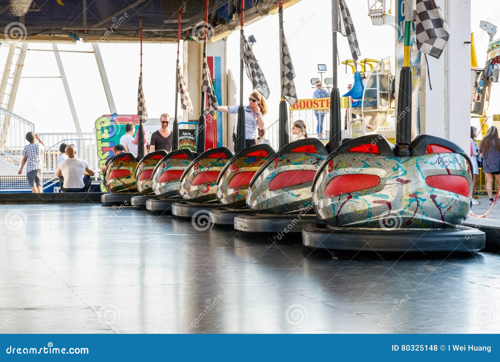 Dodgems at the Funfair on Brighton Pier Editorial Stock Photo - Image ...