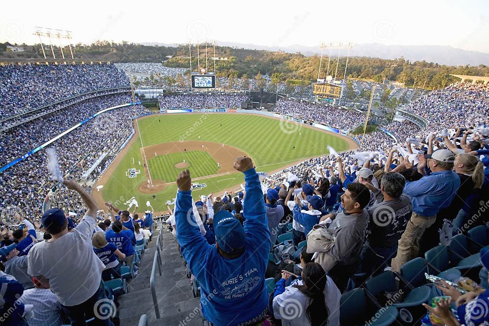 Dodger fans editorial stock image. Image of batter, home - 27069699