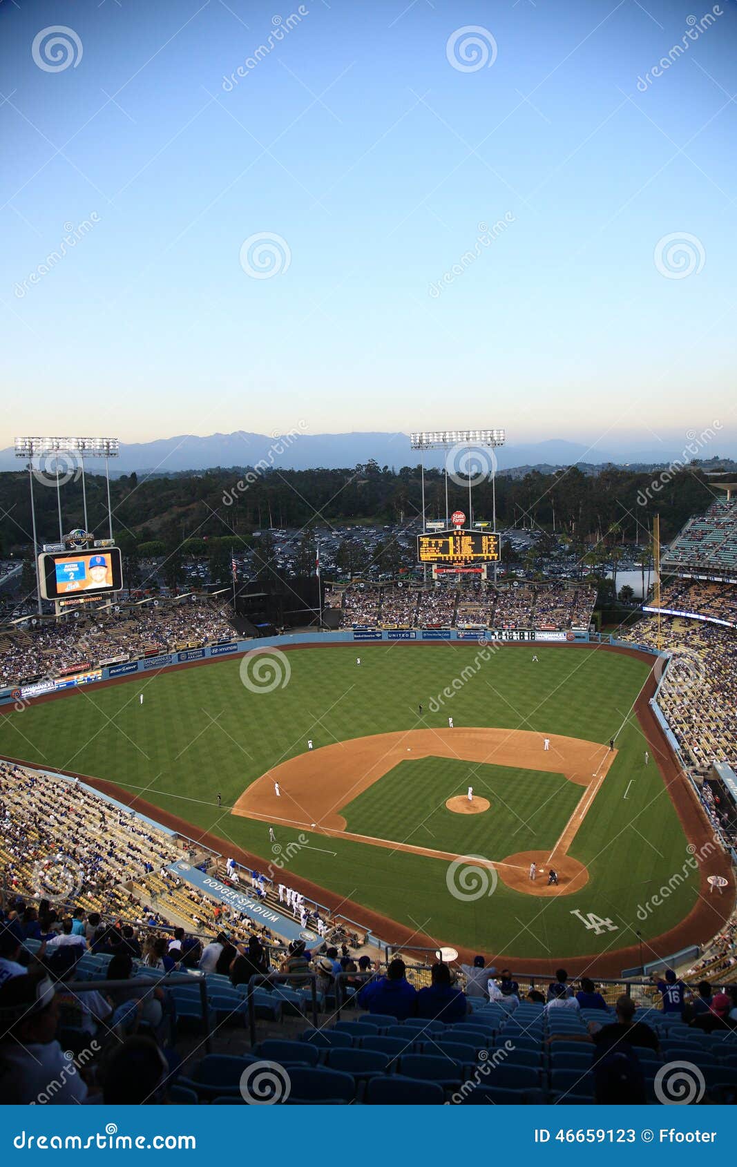 Dodger Stadium - Los Angeles Dodgers Editorial Stock Photo - Image of ...
