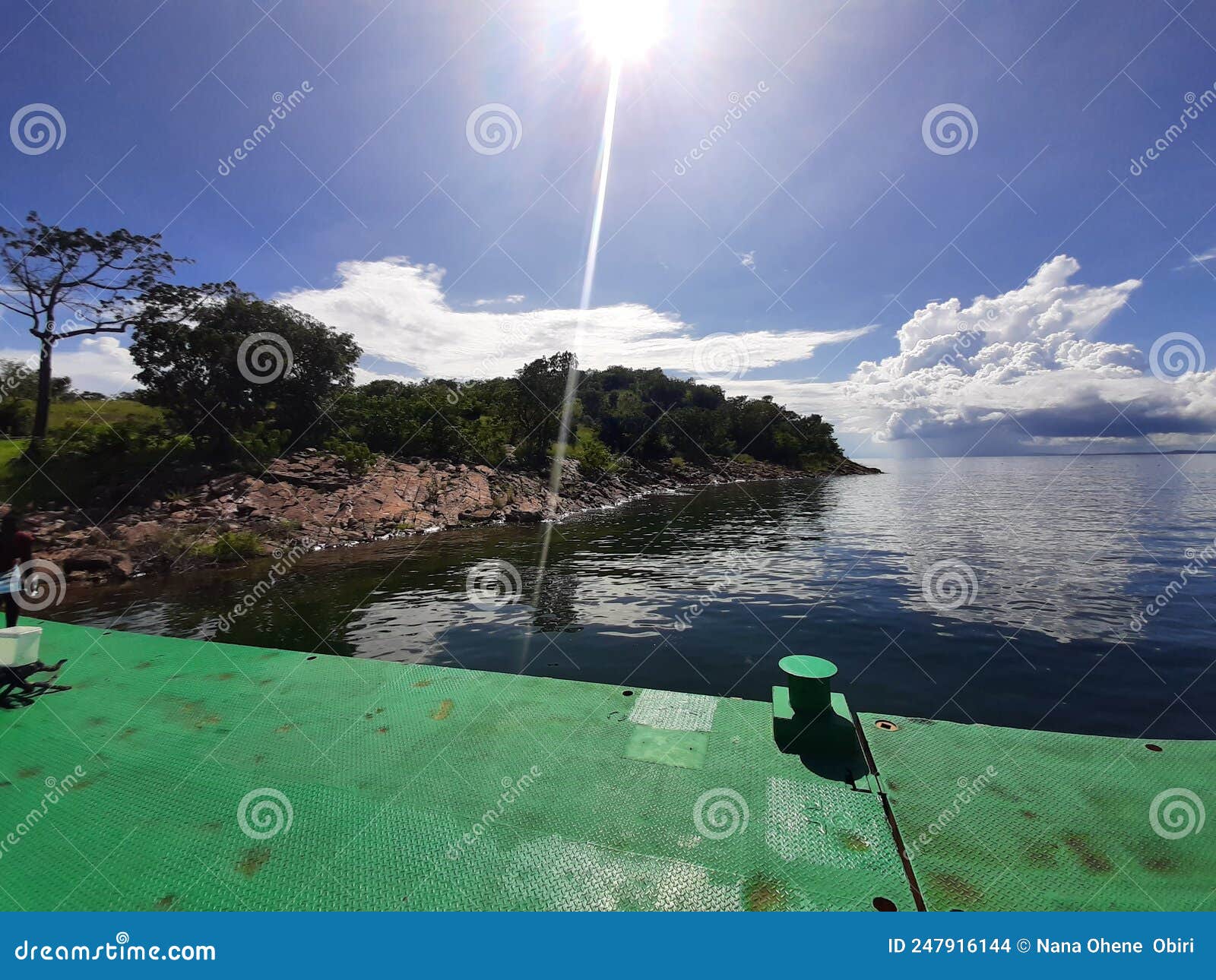 Dodi Island with the Bright Skies Stock Photo - Image of reflection ...