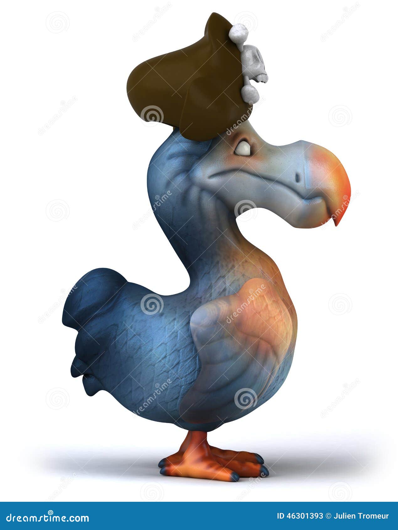 Dodo stock illustration. Illustration of rendering, symbol - 46301393