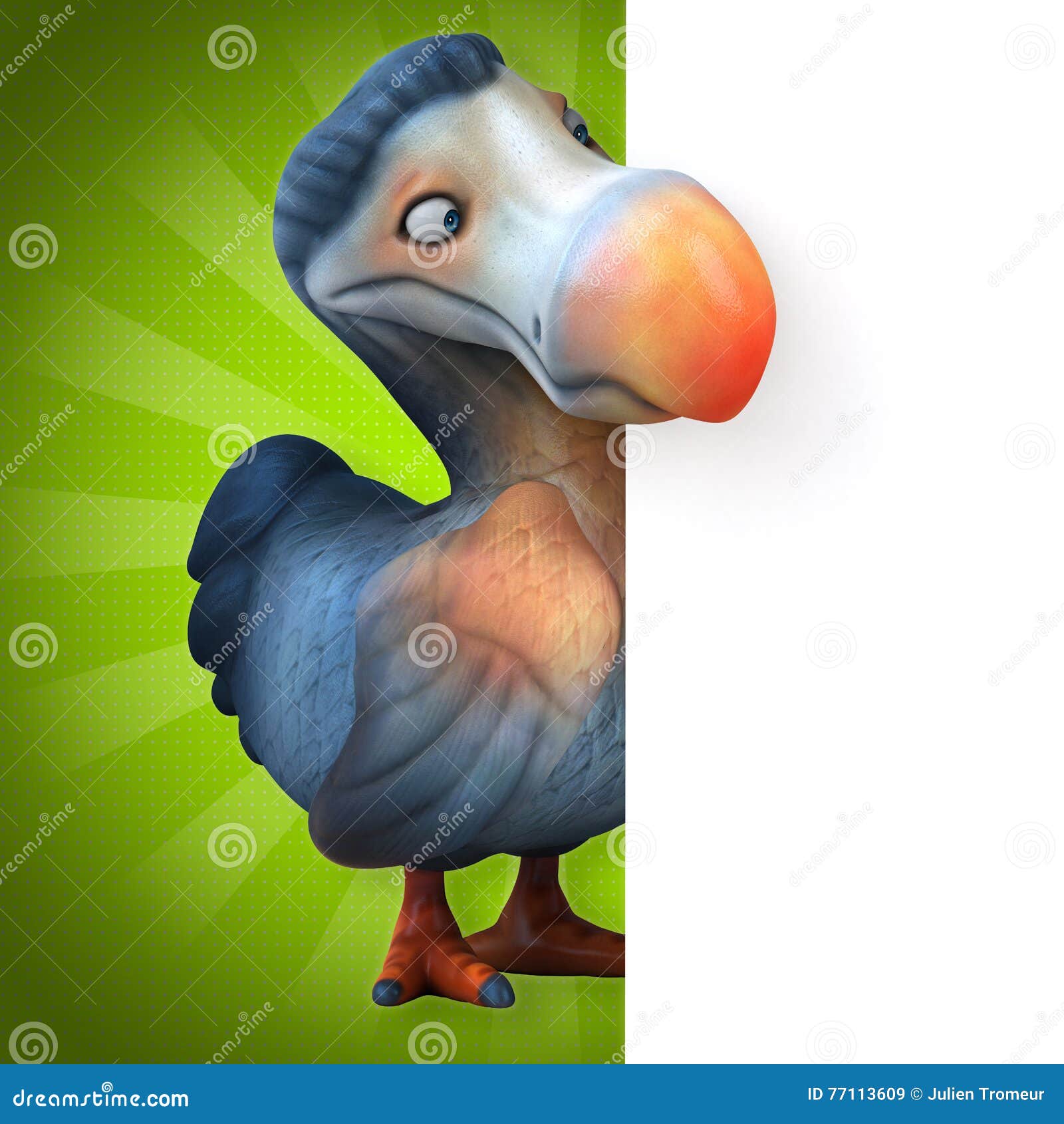Dodo stock illustration. Illustration of cartoon, animal - 77113609