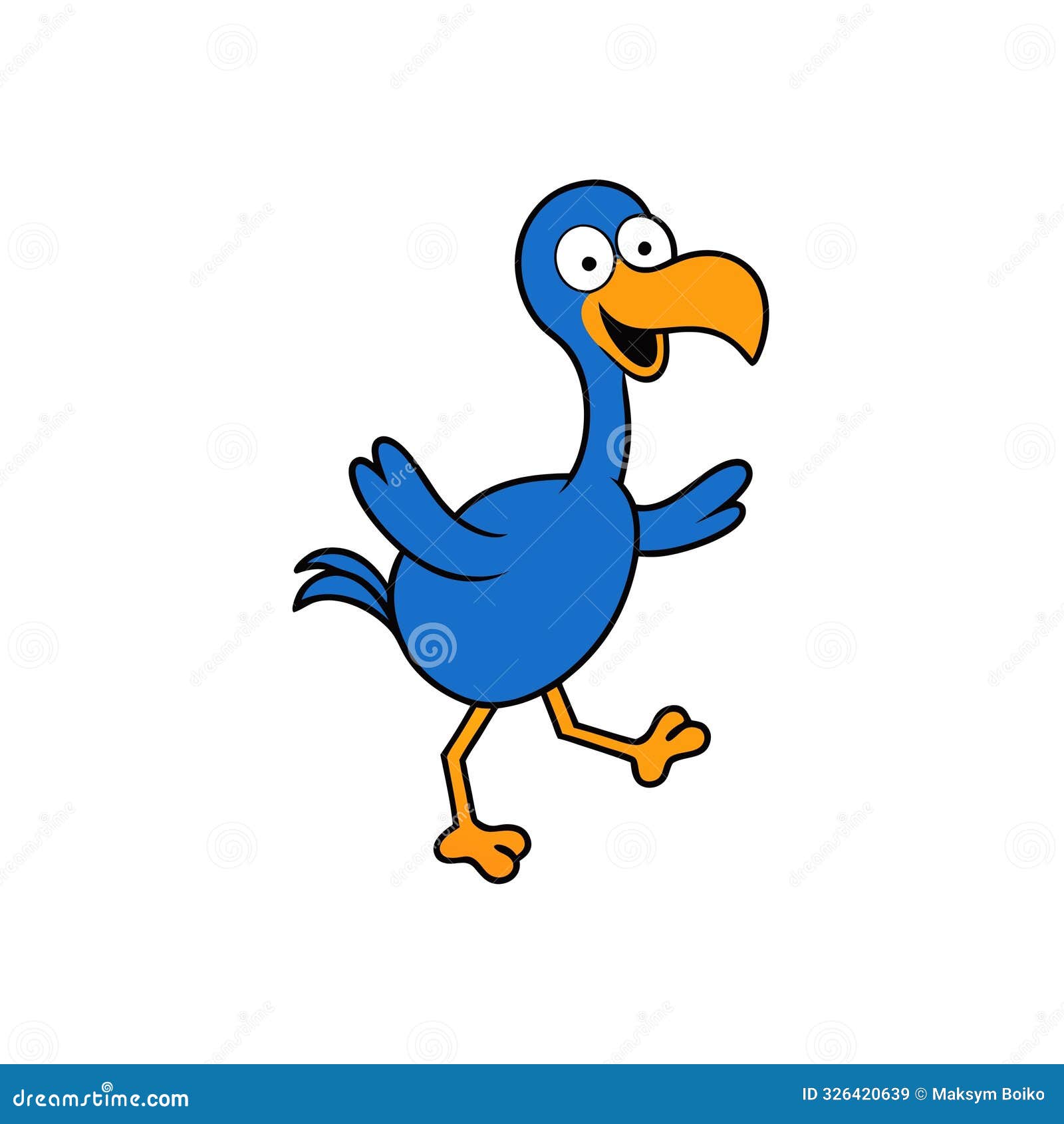 Dodo Bird Dancing Icon Vector Stock Vector - Illustration of symbol ...