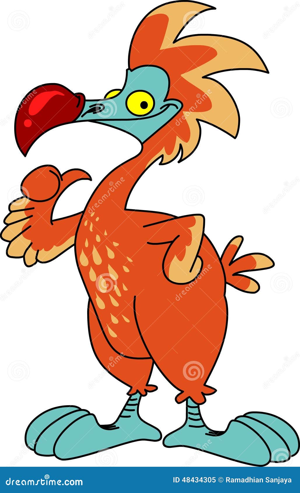 Dodo bird 2 stock vector. Illustration of character, funny - 48434305