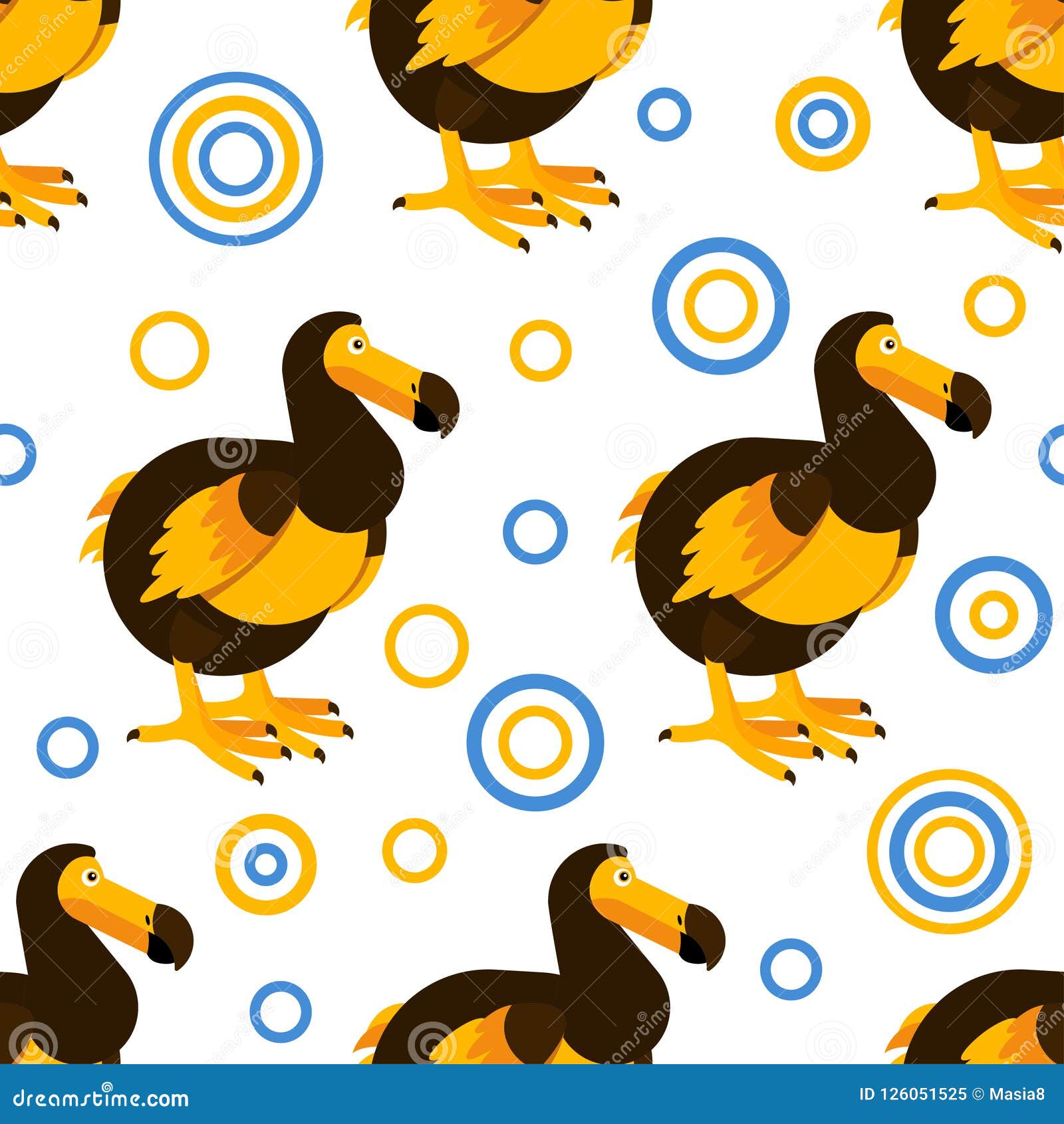 Dodo bird vector stock illustration. Illustration of flightless - 126051525