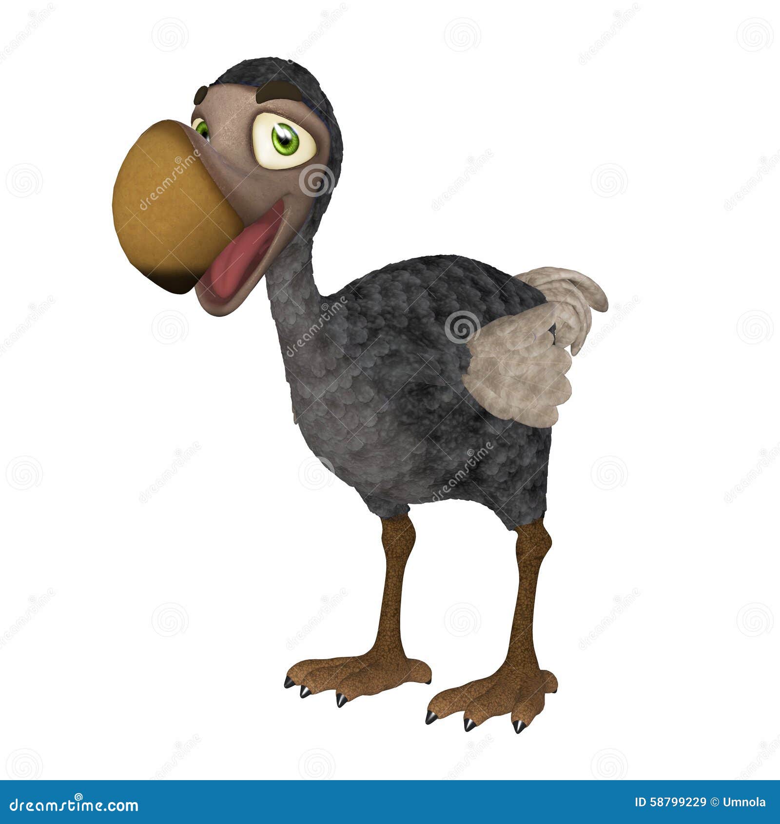 Dodo 3d Cartoon Royalty-Free Illustration | CartoonDealer.com #58799229