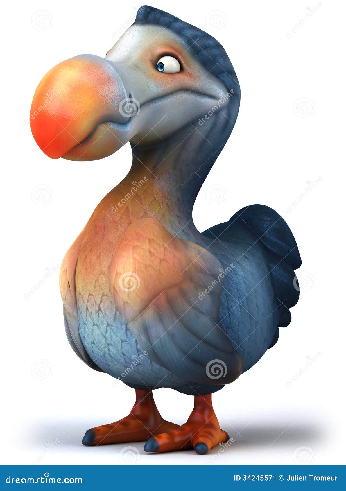 Dodo stock illustration. Illustration of cartoon, ecology - 34245571