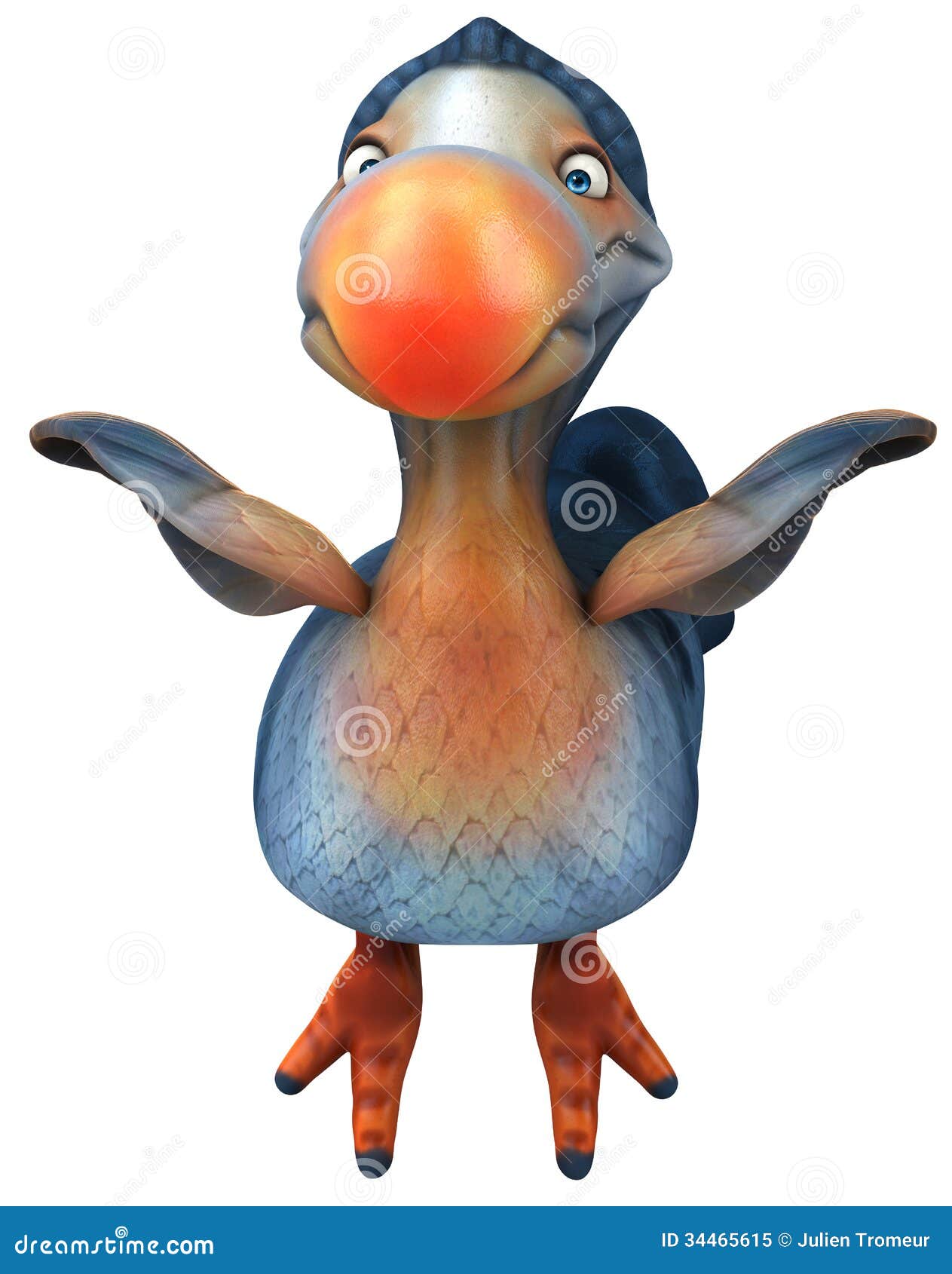 Dodo stock illustration. Illustration of render, ornithology - 34465615