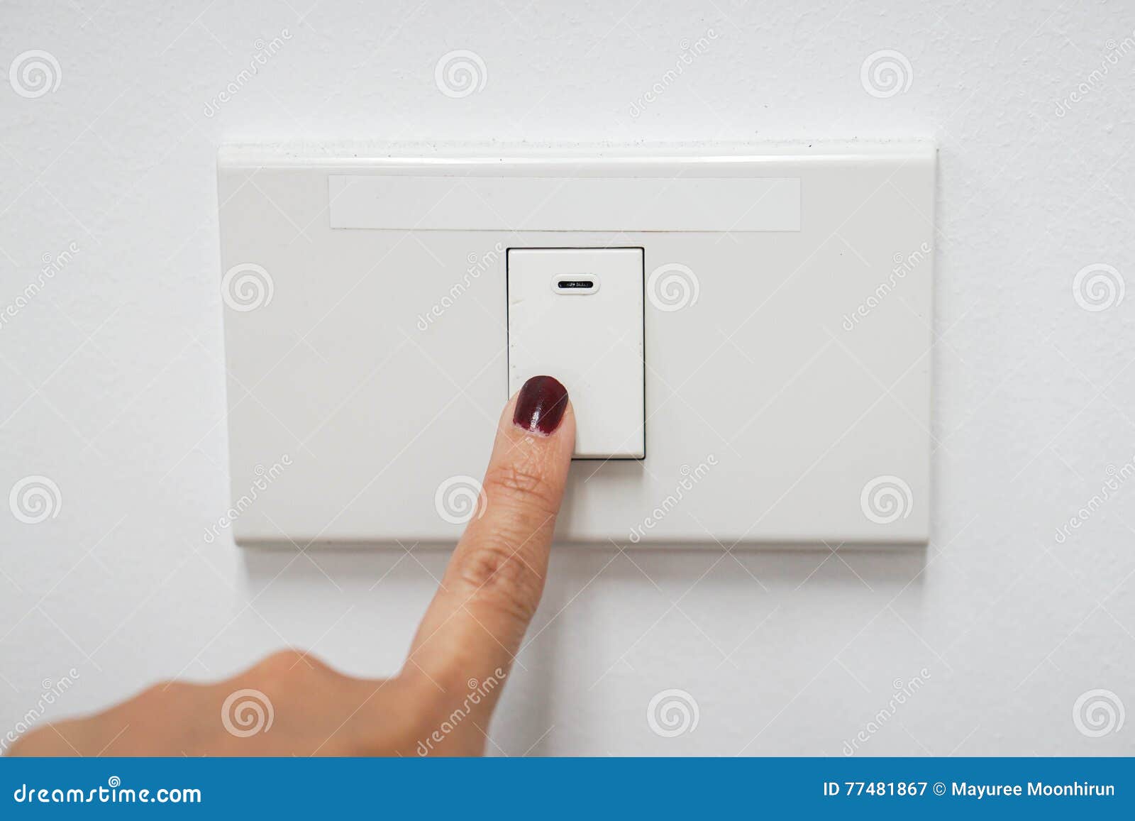 Doe het licht uit stock afbeelding. Image of huis, menselijk - 77481867