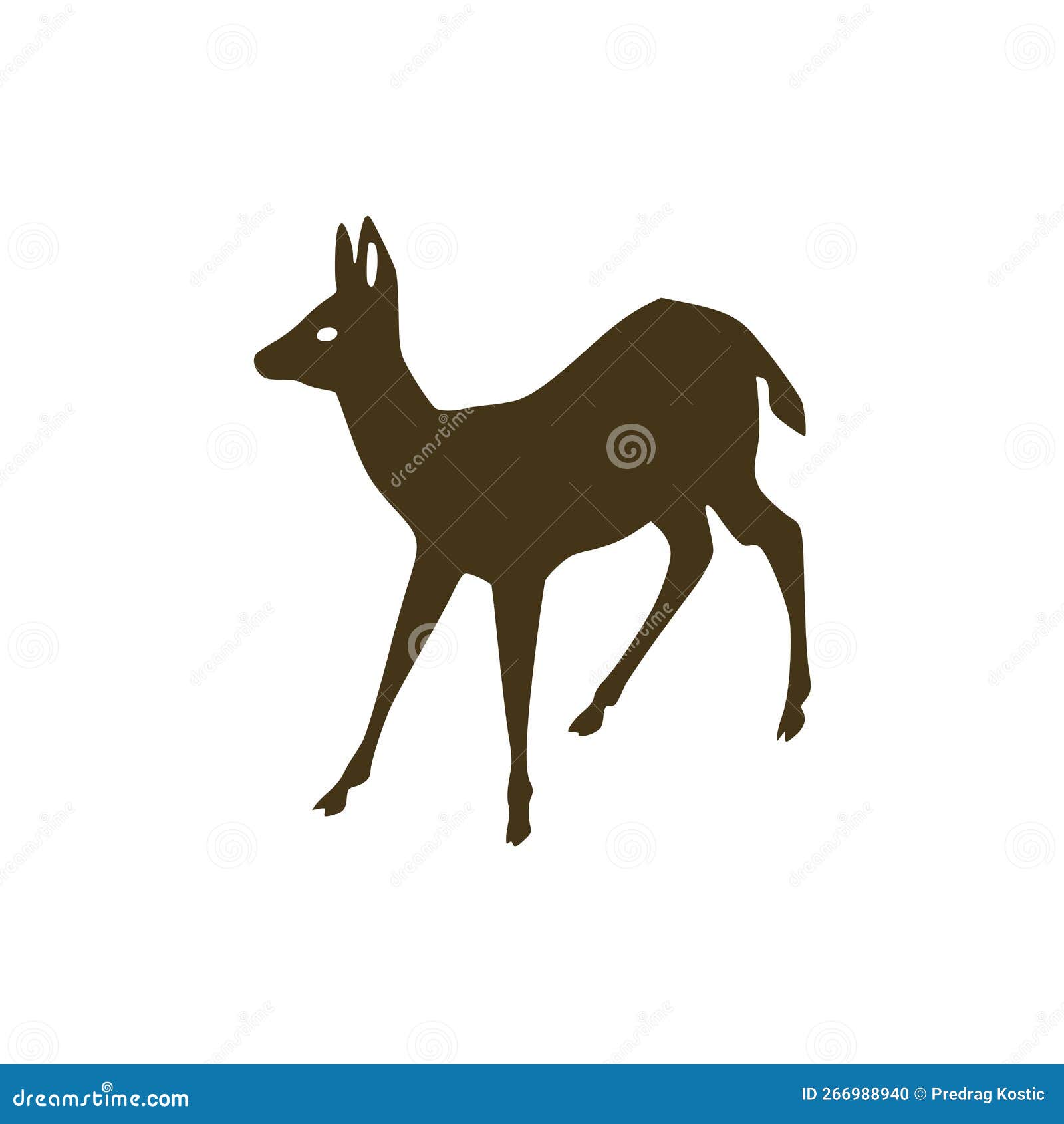 A doe icon stock illustration. Illustration of white - 266988940