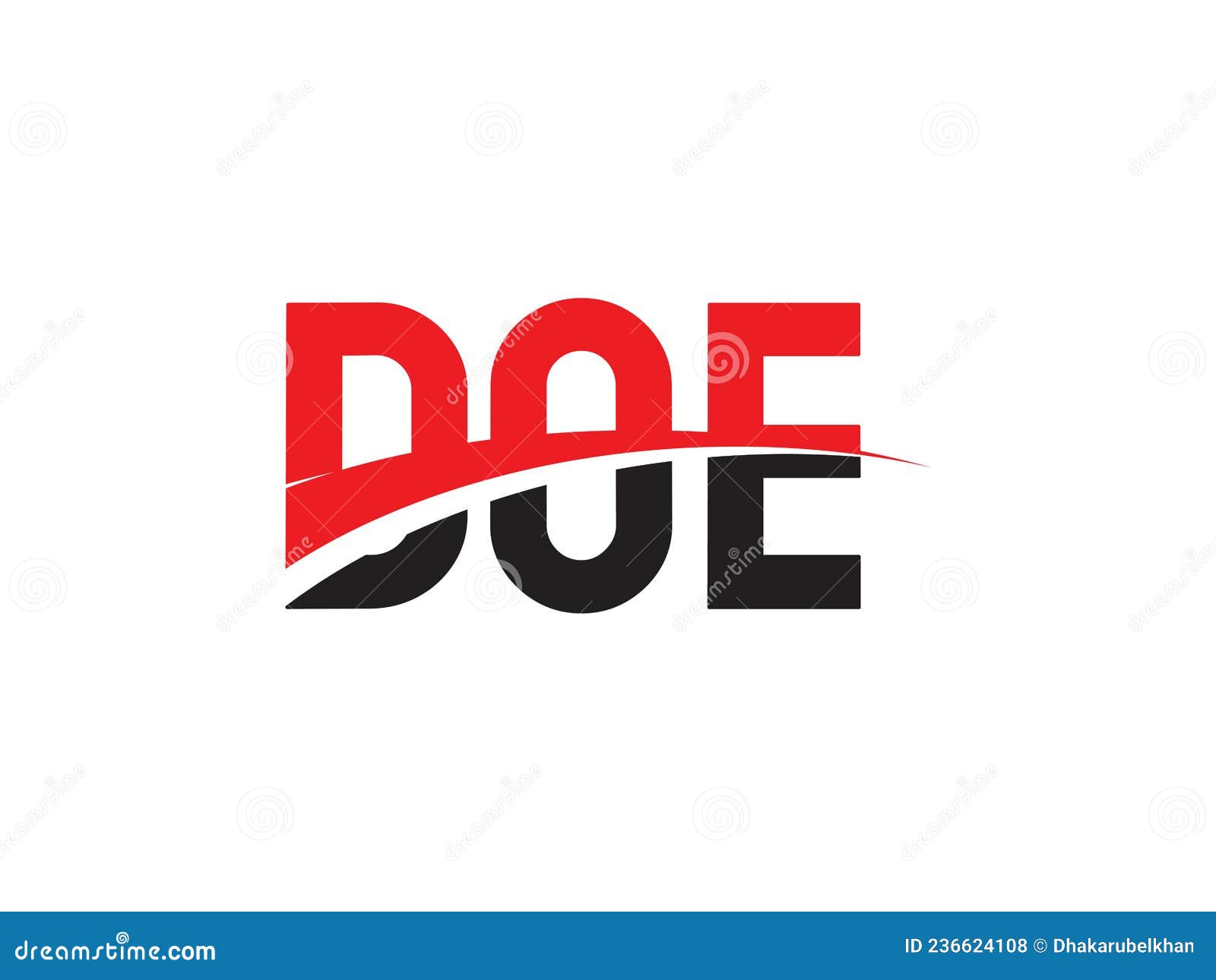 DOE Letter Initial Logo Design Vector Illustration Stock Vector ...