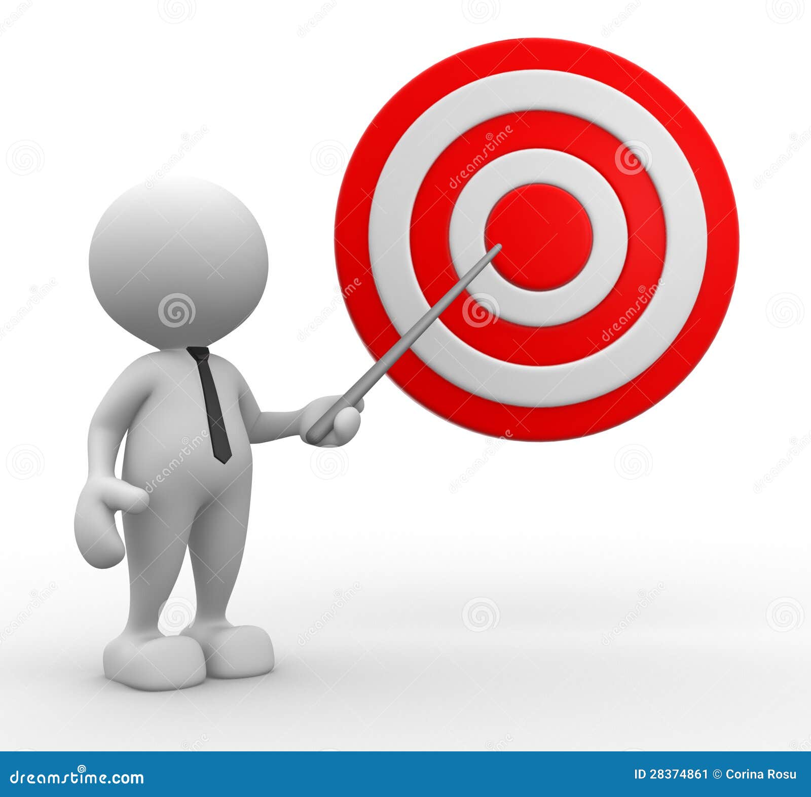 Doel stock illustratie. Illustration of gebaar, markt - 28374861