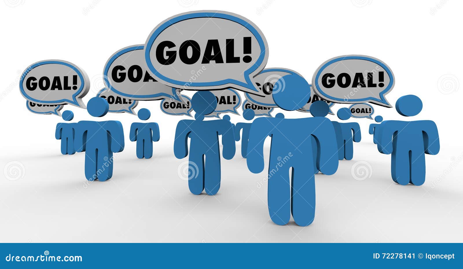 Doel Gedeelde Opdracht Objectief Team People Working Together Stock ...