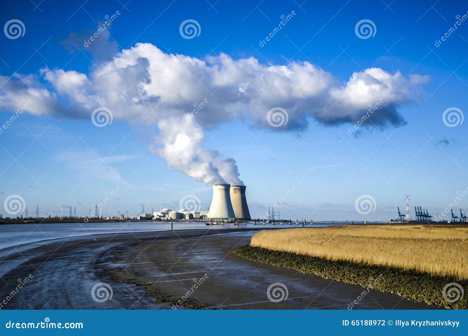 Doel Nuclear Power Station Antwerp Belgium January 17 2015 Stock Photos ...