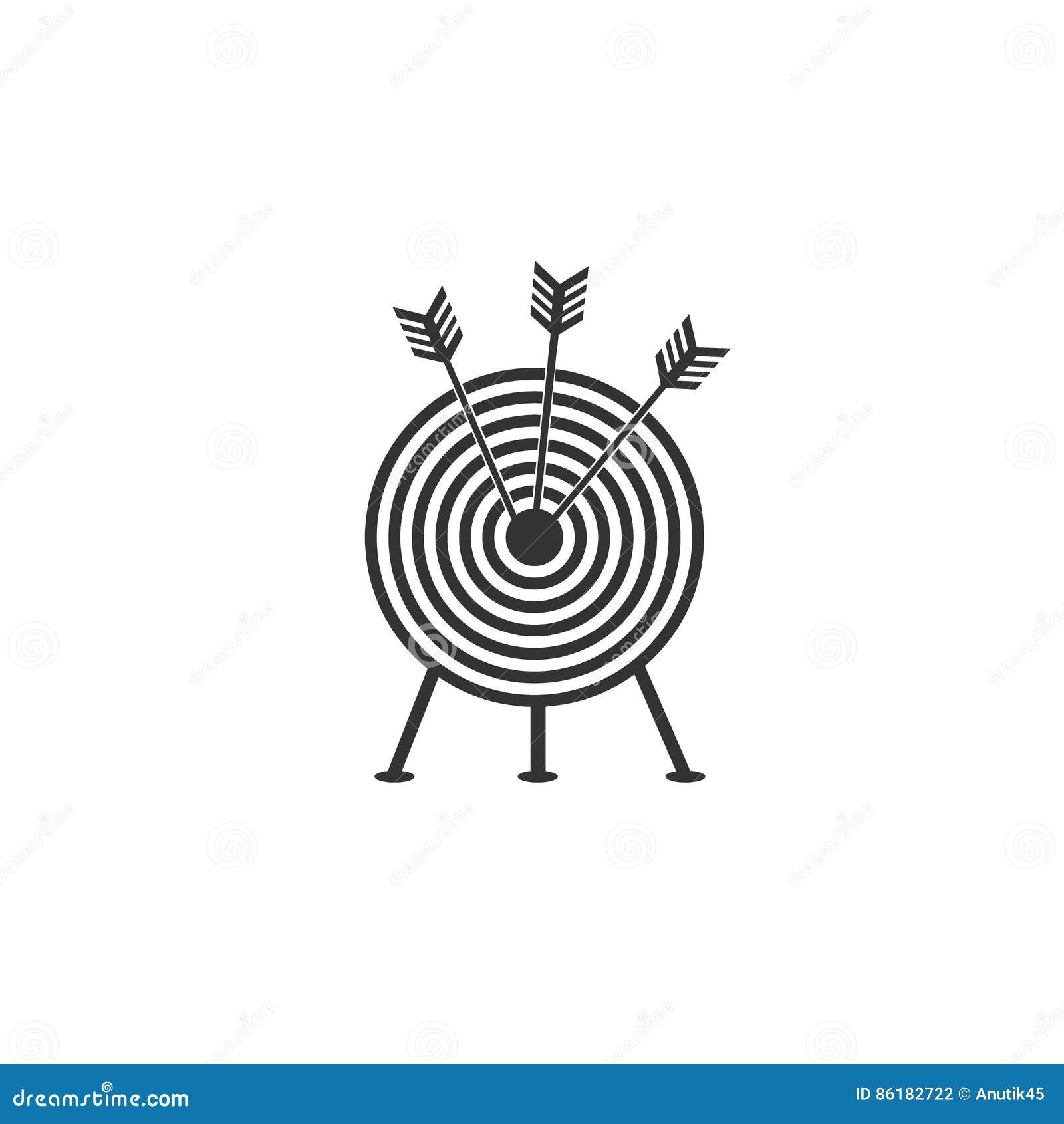Doel, pictogram, vector vector illustratie. Illustration of doel - 86182722