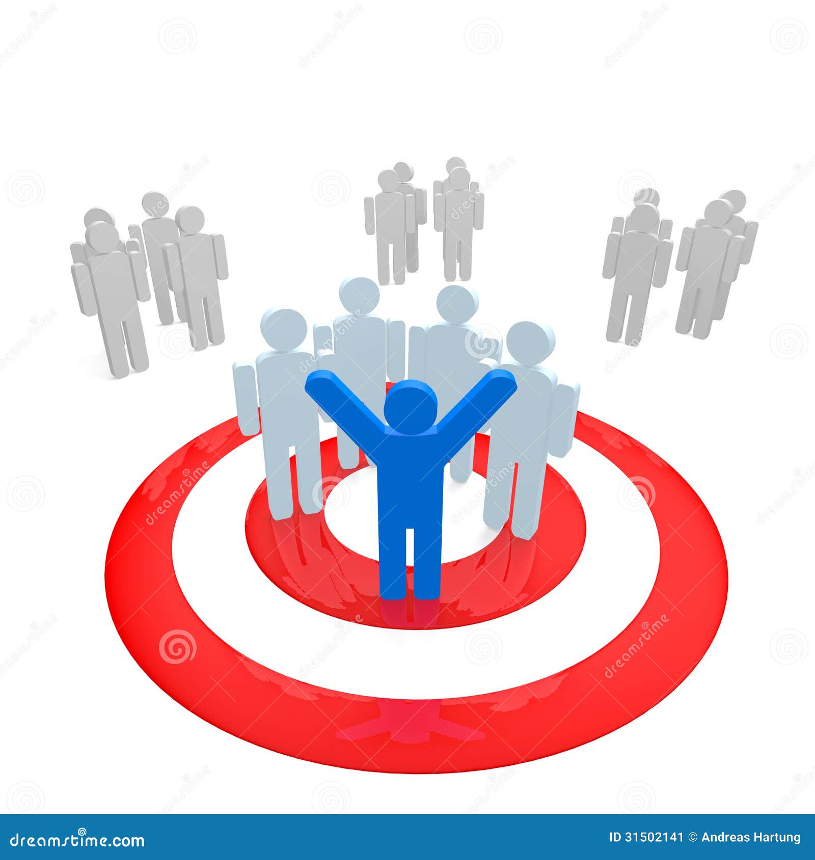 Doelgroep stock illustratie. Illustration of mensen, publiek - 31502141