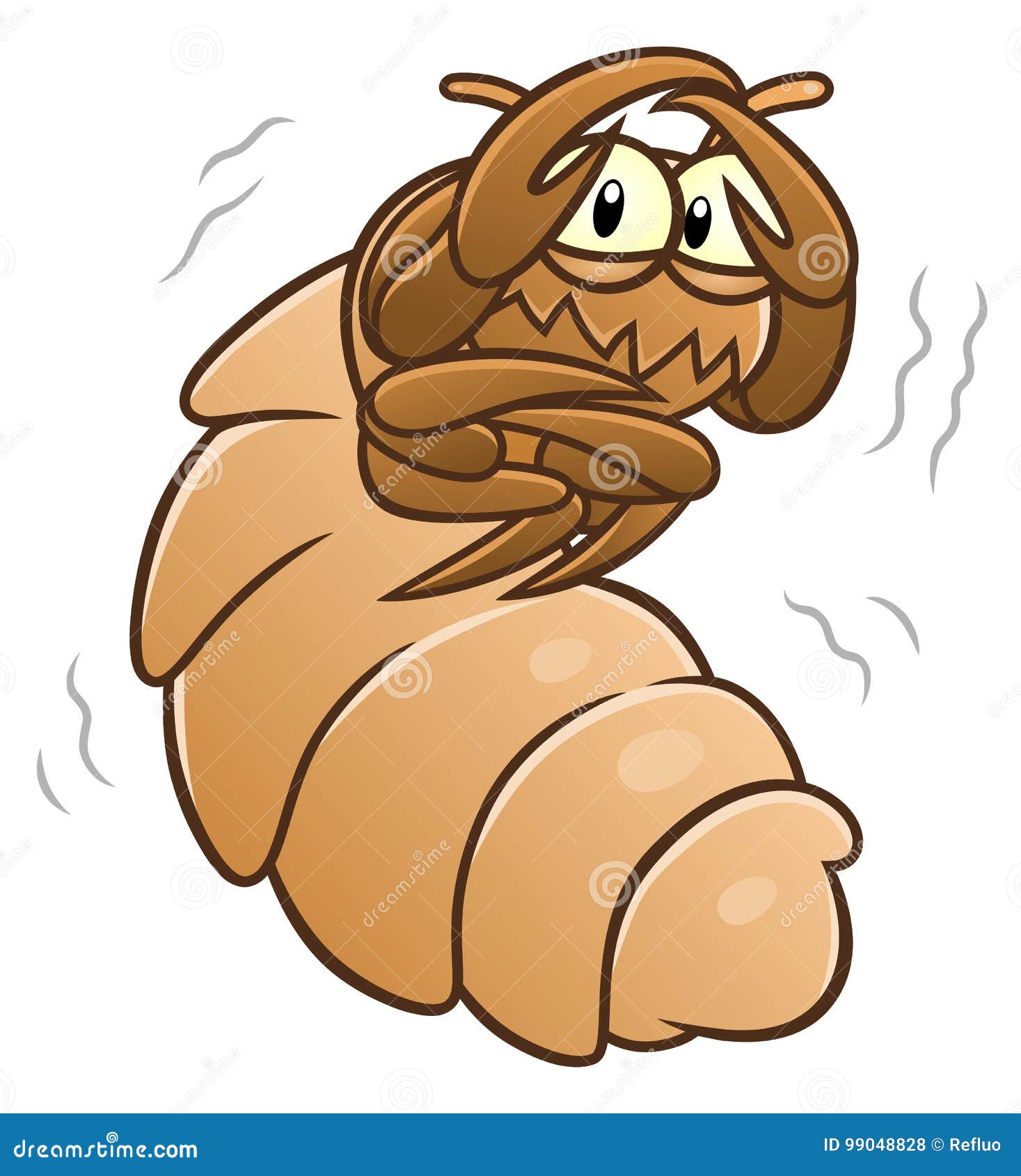 Doen schrikken luis vector illustratie. Illustration of parasiet - 99048828