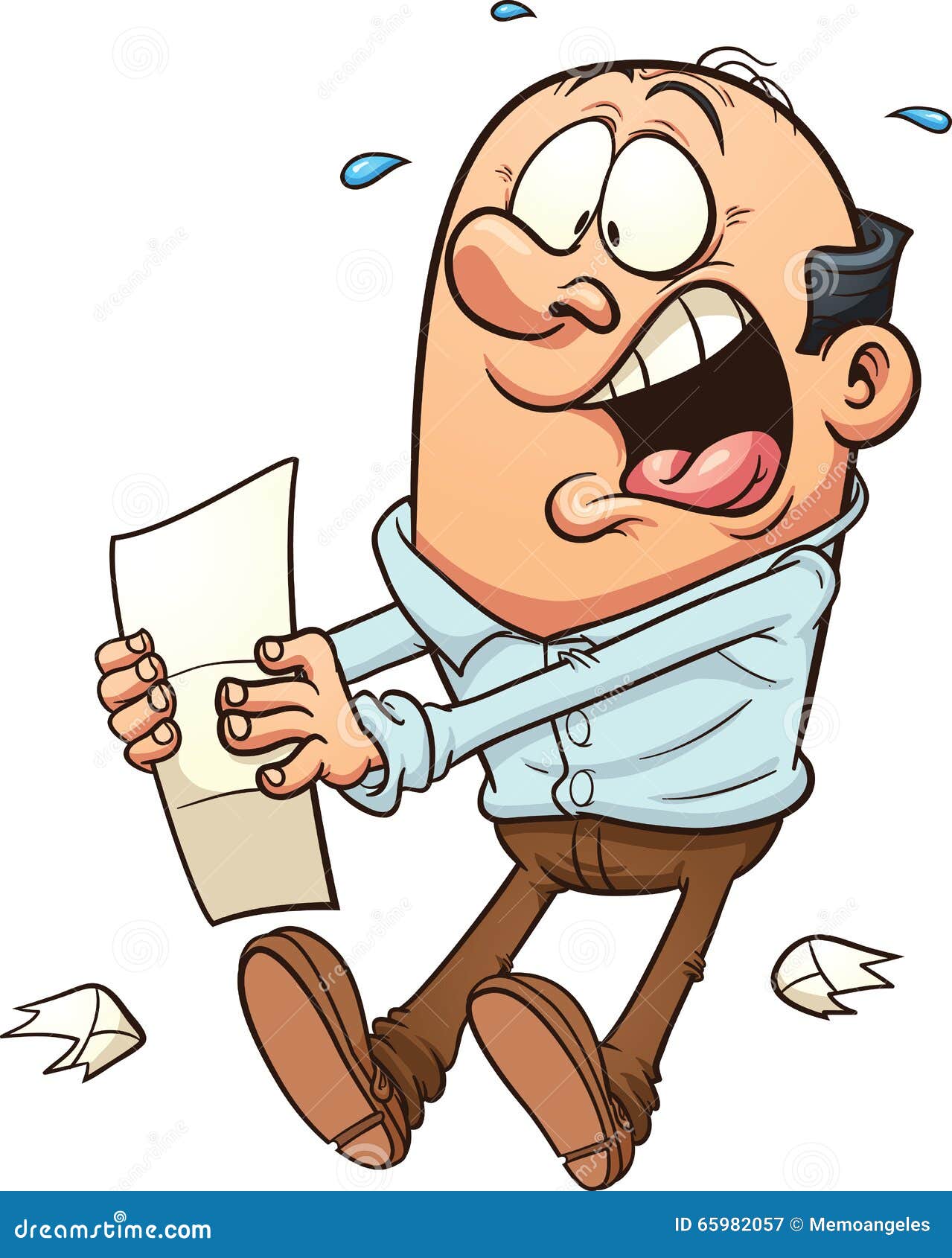 Doen schrikken mens vector illustratie. Illustration of geïsoleerd ...