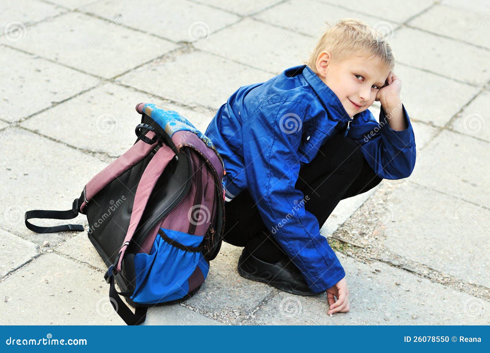 Does not want to school stock photo. Image of cheerful - 26078550