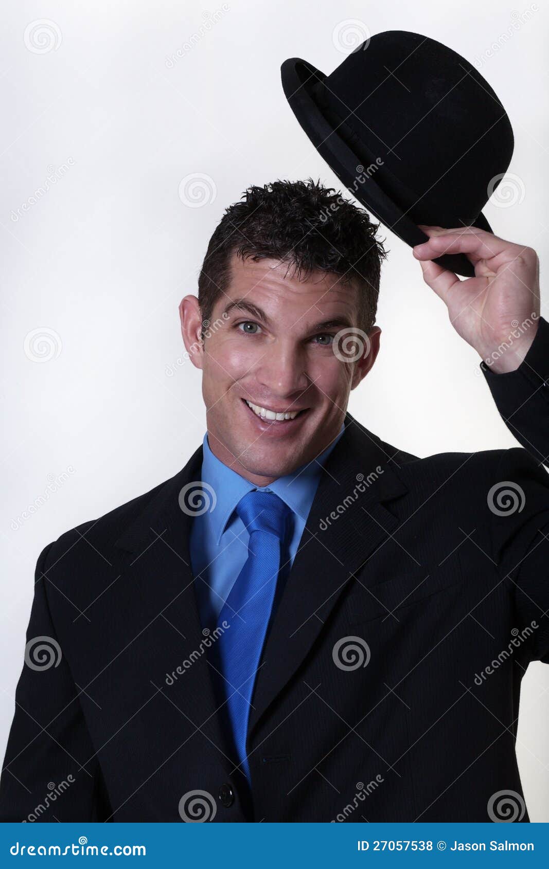 Doffing one s hat stock photo. Image of portrait, good - 27057538