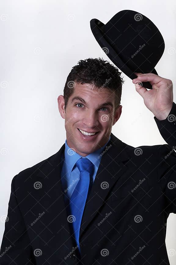 Doffing one s hat stock photo. Image of portrait, good - 27057538
