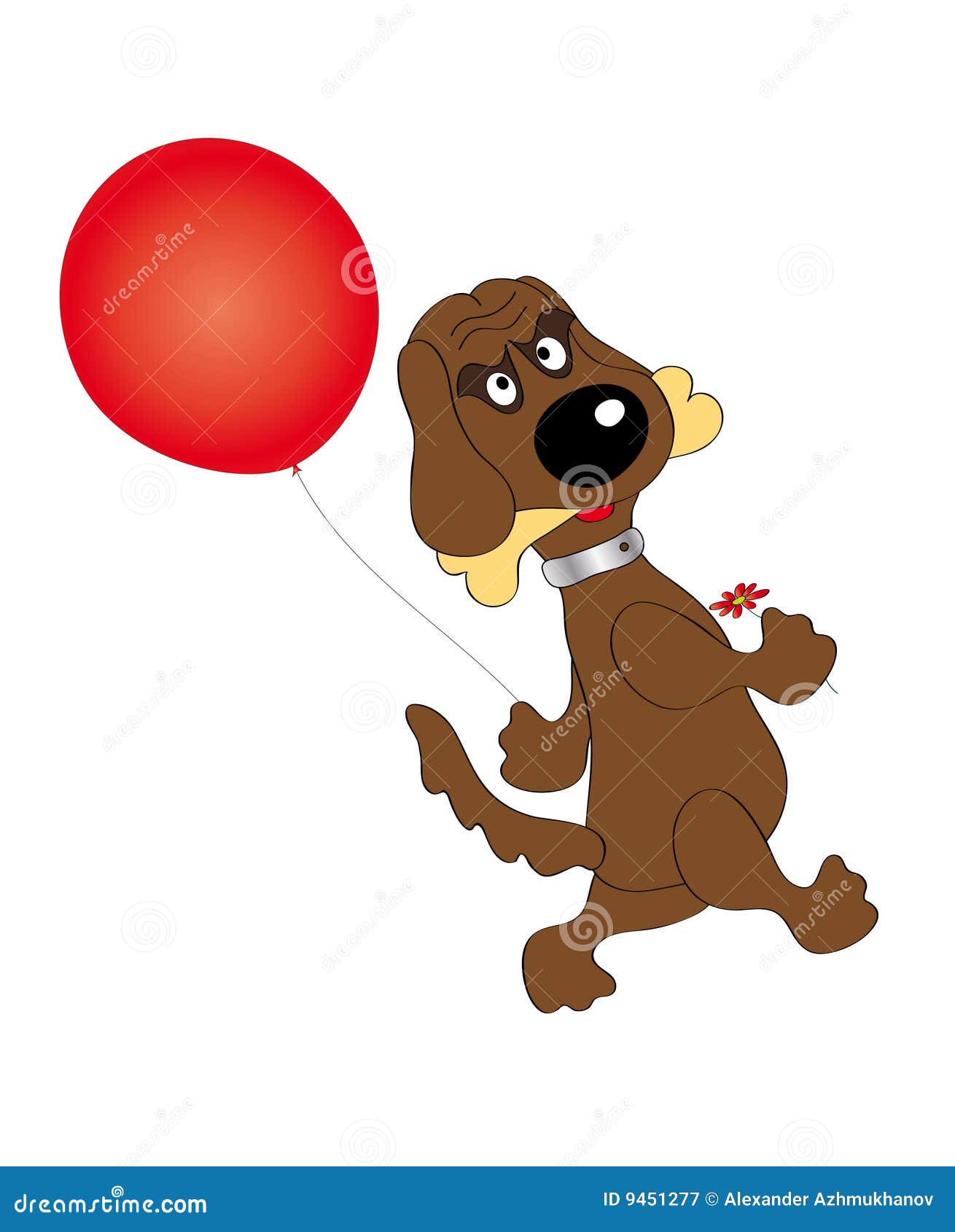 Dog stock vector. Illustration of animal, cheering, happiness - 9451277