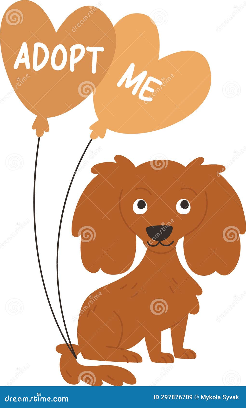 Dog Adopt Me Sticker stock illustration. Illustration of puppy - 297876709