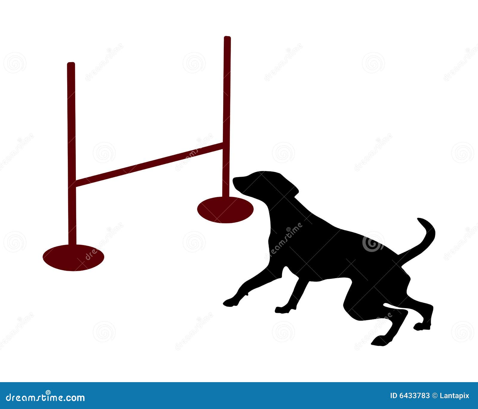 Dog agility stock vector. Illustration of command, canine - 6433783