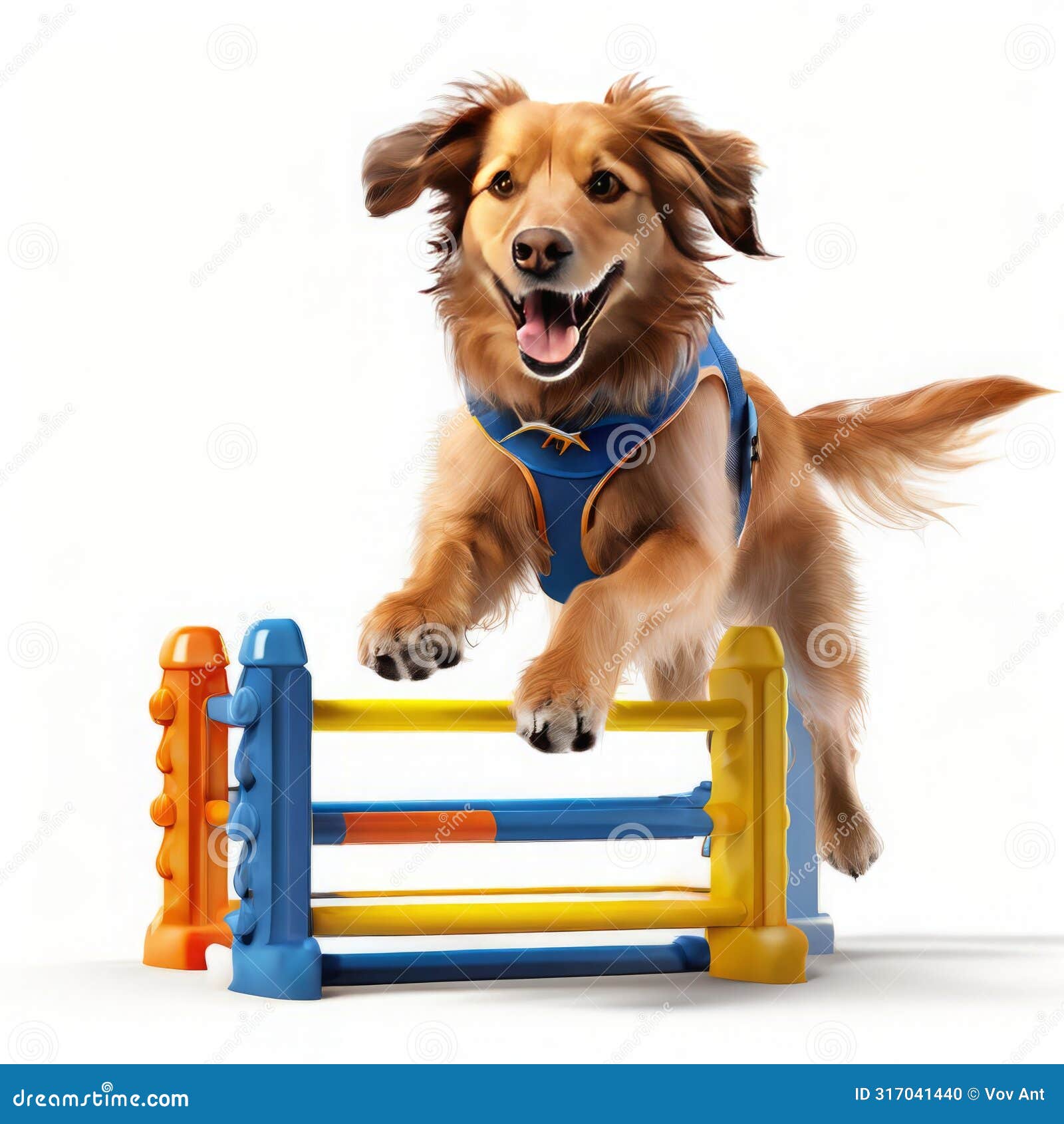 Dog Agility Competition with Obstacles and Canine Competitors N Stock ...