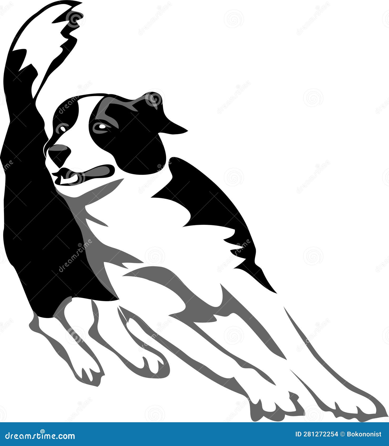 Dog agility vector stock vector. Illustration of stylized - 281272254