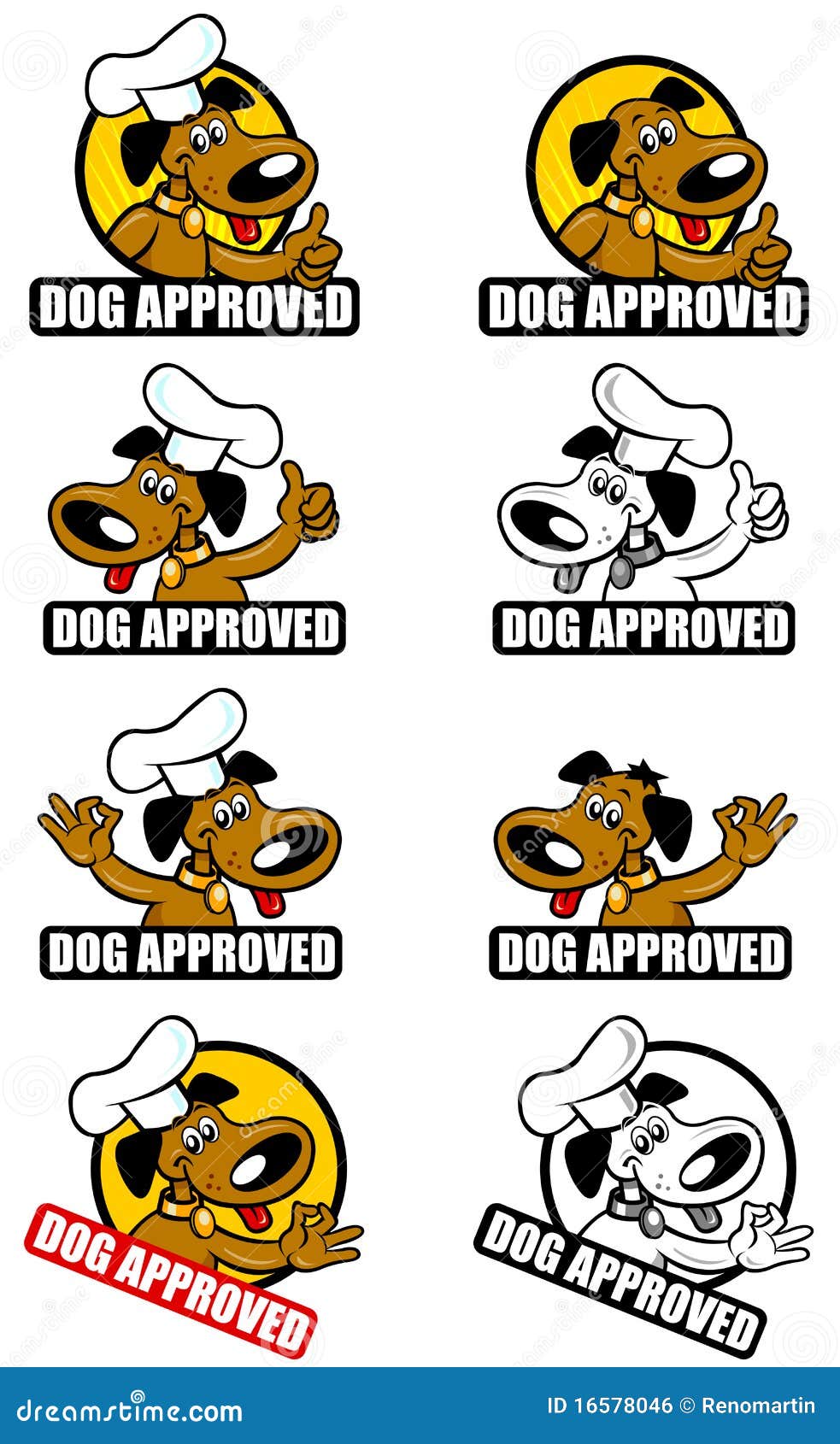 Dog Approved Seals stock vector. Illustration of quality - 16578046