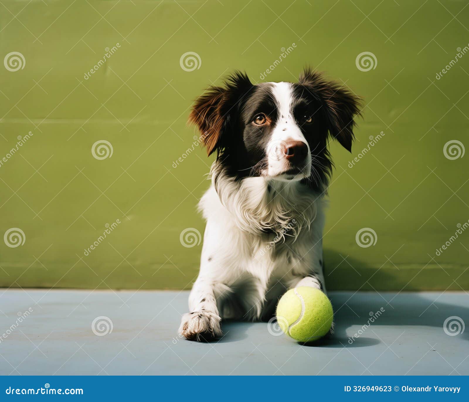 Dog with ball stock image. Image of perro, labrador - 326949623