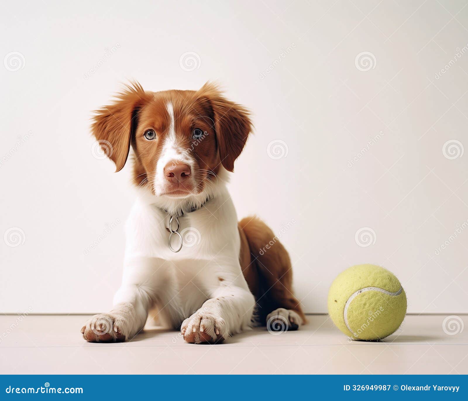 Dog with ball stock image. Image of cane, playful, teeth - 326949987