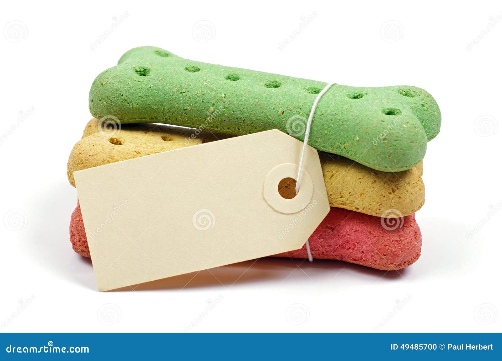 Dog Biscuits and Blank Label Stock Photo - Image of pile, feed: 49485700