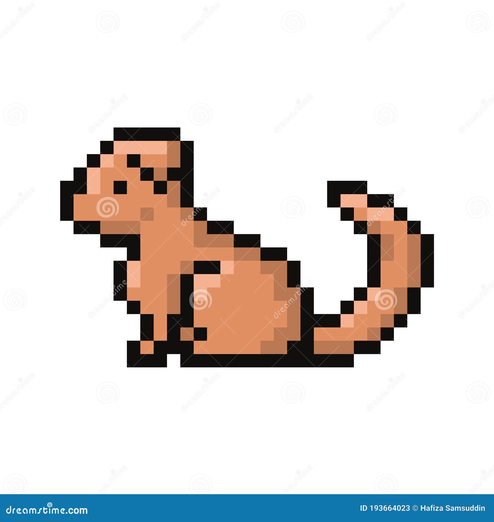 Dog 8-bit Vector Illustration. Vector Illustration Decorative Design ...