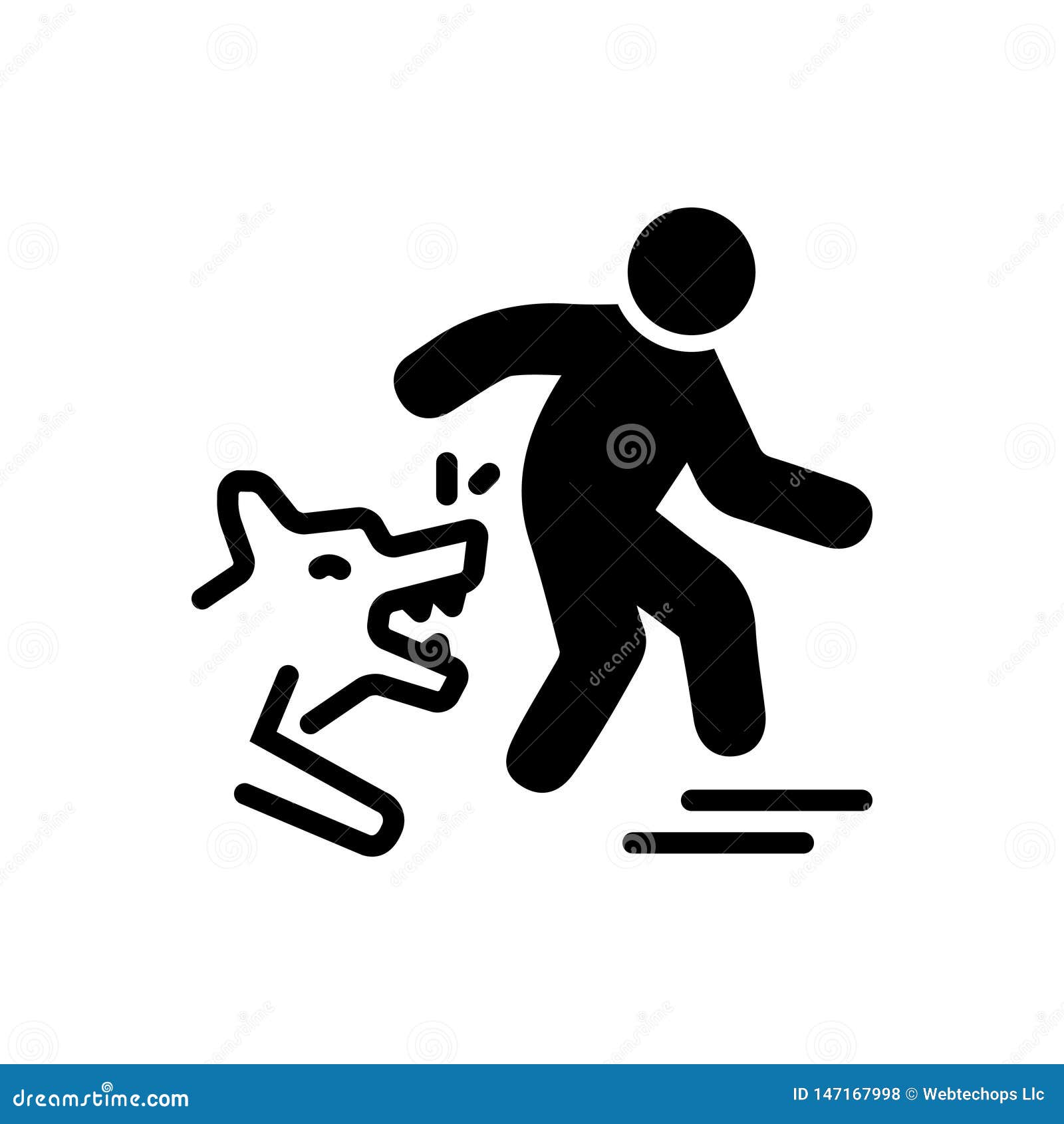 Black Dog Bites Bone Logo Design Vector Graphic Symbol Icon ...