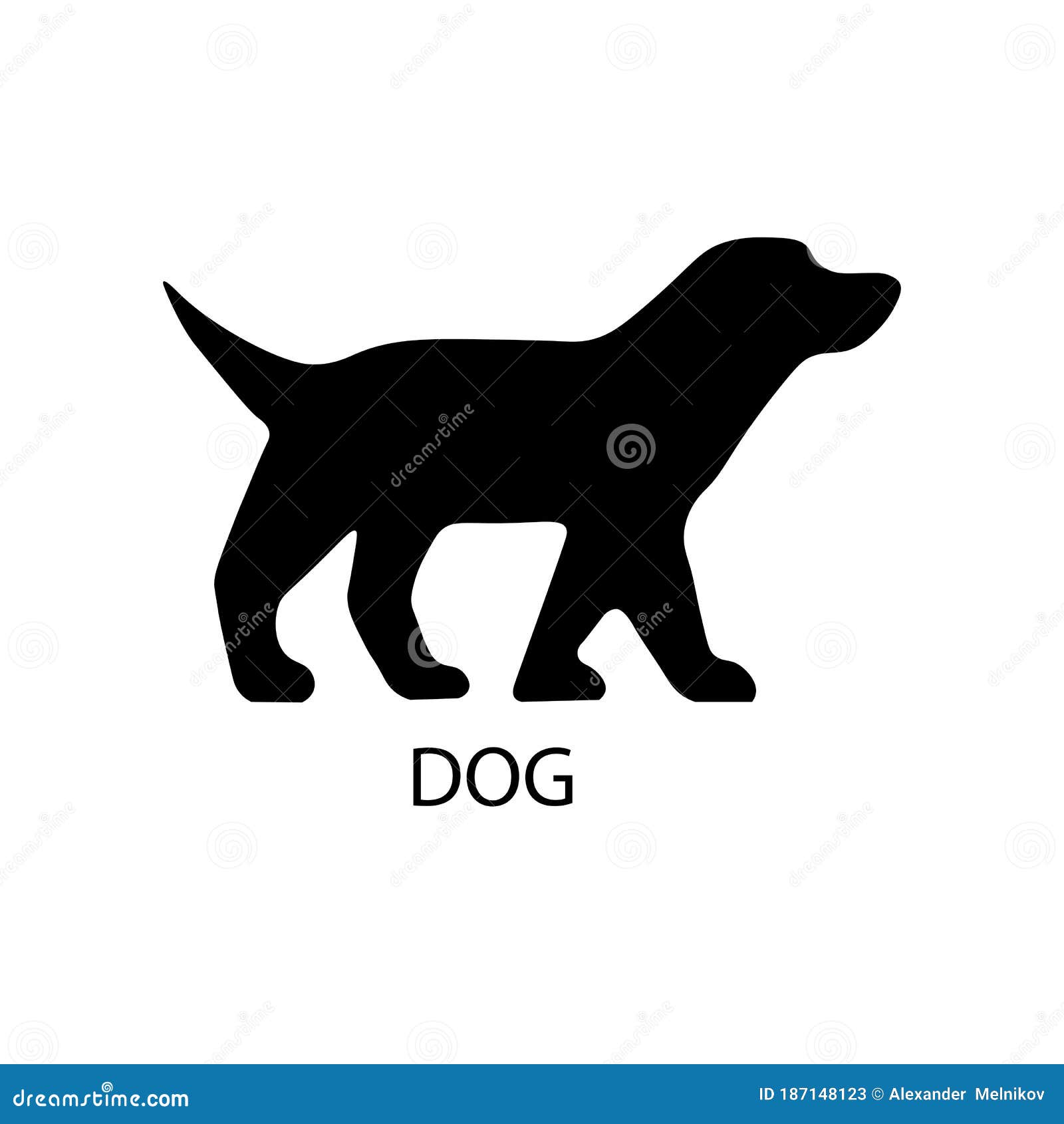Dog Black Sign Icon. Vector Illustration Eps 10 Stock Illustration ...
