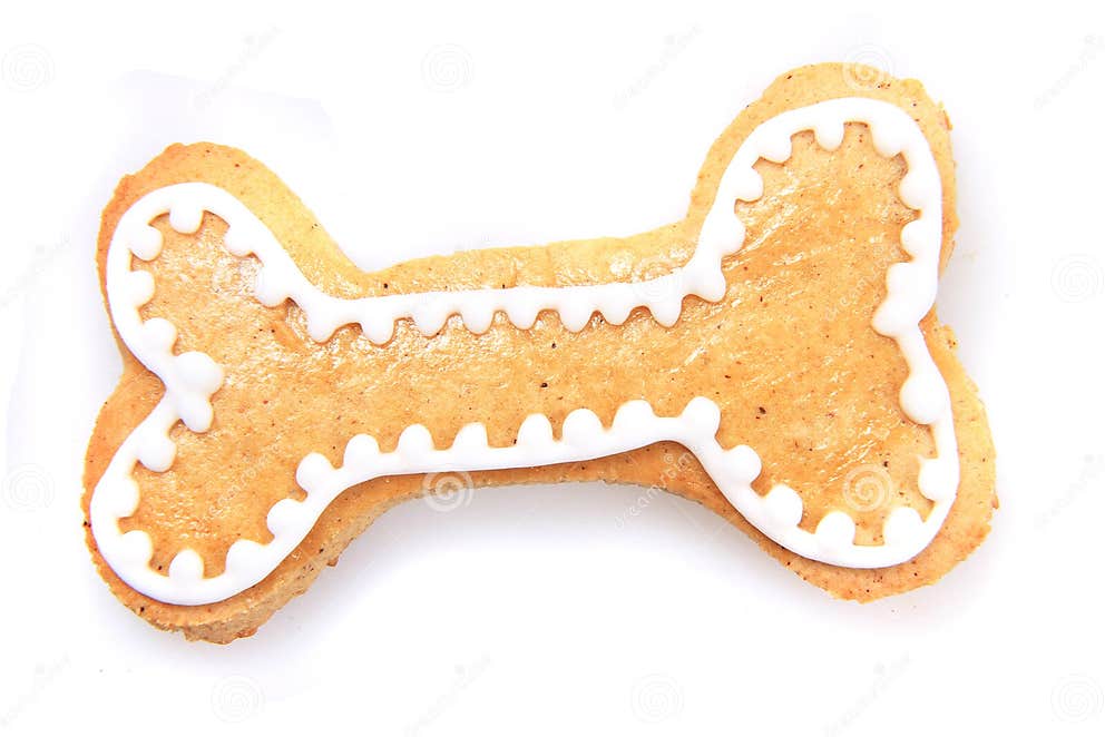 Dog bone as gingerbread stock photo. Image of abstract - 186185192