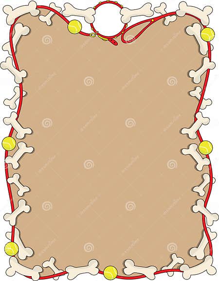 Dog Bone Border stock vector. Illustration of clip, border - 13557651