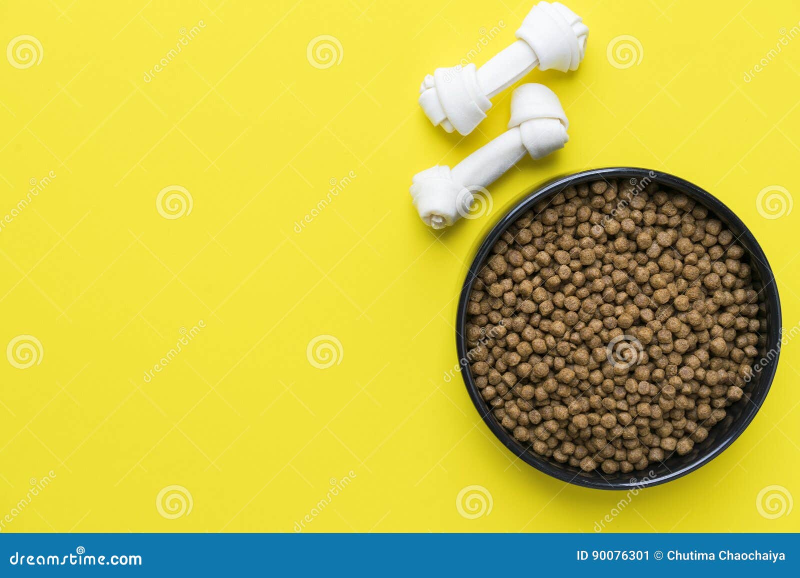 Dog bone and dog food stock image. Image of skeleton - 90076301