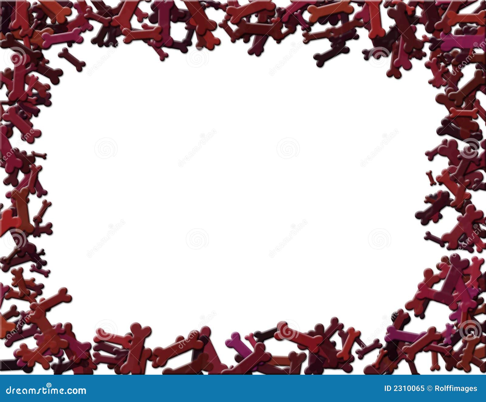 Dog Bone Frame stock illustration. Illustration of abstract - 2310065